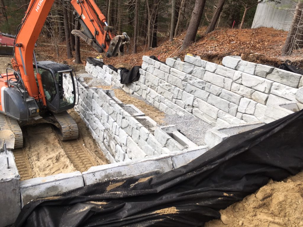 Grading and Retaining Wall Construction - Excavating Contractor | Sean ...